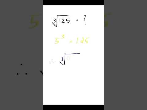 Cube root of 125