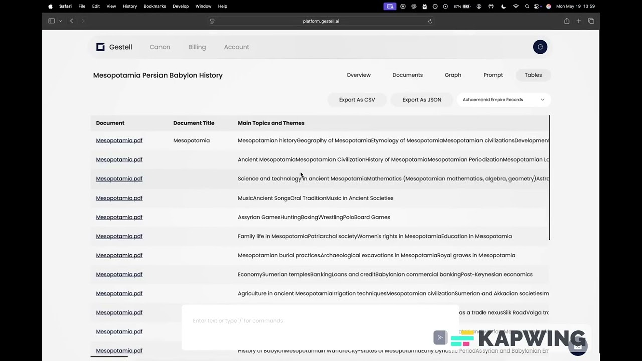 Gestell's CrewAI Demo