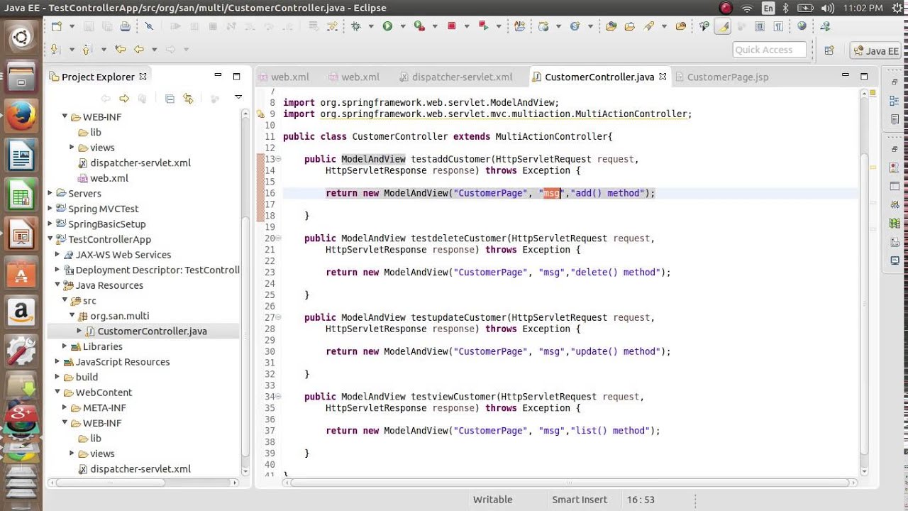 Spring MVC Tutorials-4 Multi Action Controller with and Without @Annotation