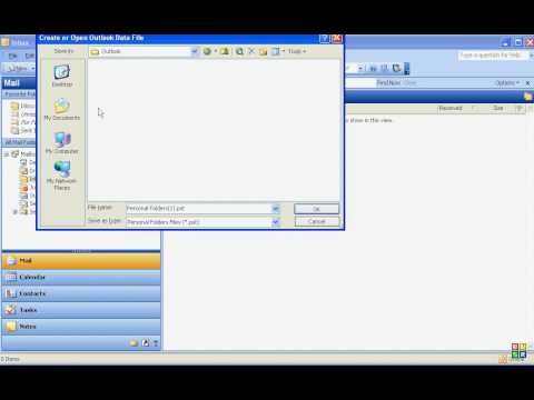 How to add an Archive Folder (PST) in Outlook 2003 www.touchlines.co.uk