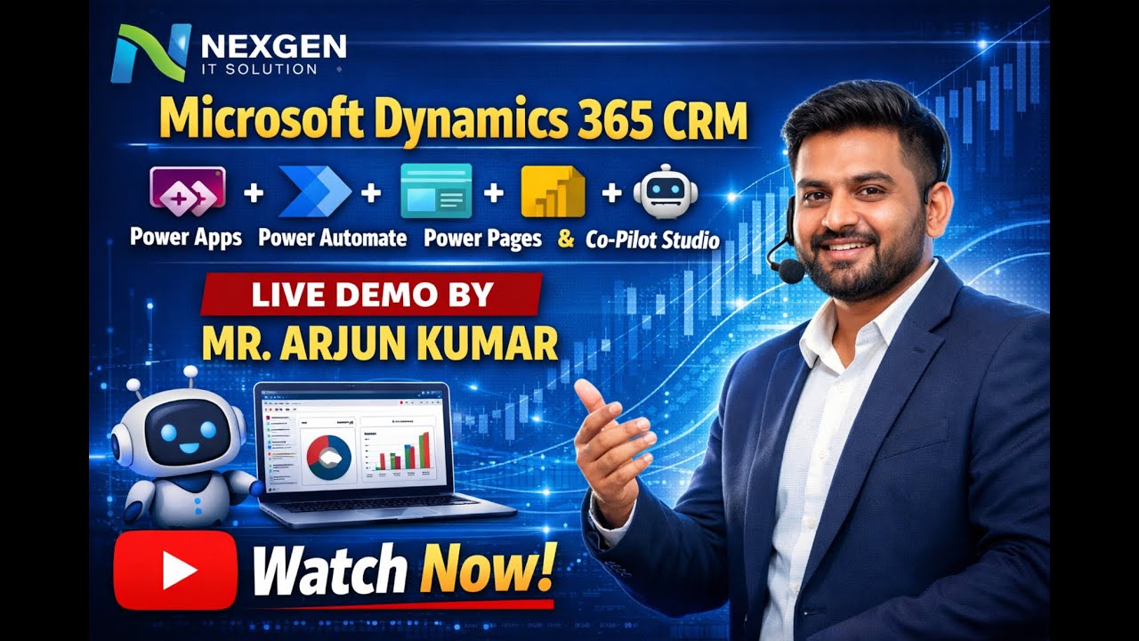 🎯 LIVE DEMO: MS Dynamics 365 CRM Technical With Power Apps + Power Platform, Co - Pilot | NexGen IT