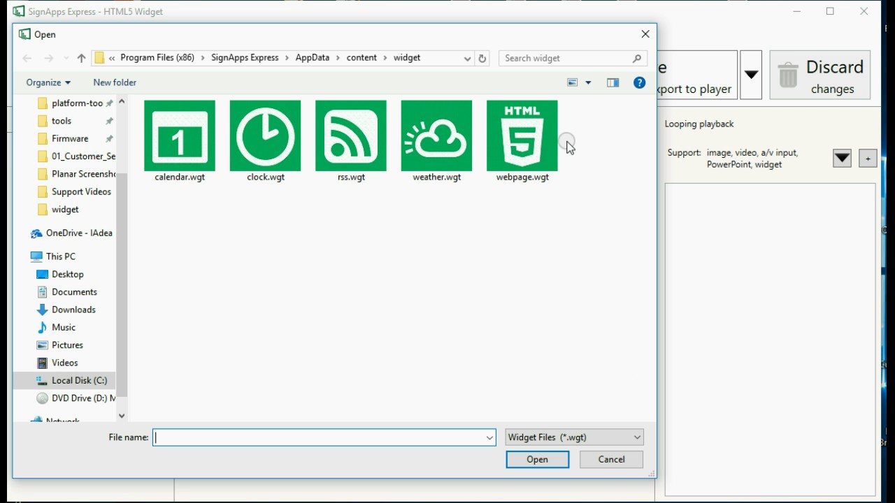 IAdea Widget Tutorial : HTML5