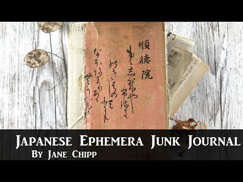 Japanese Ephemera Junk Journal by Jane Chipp!