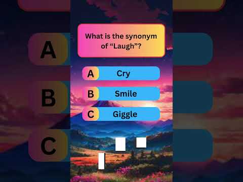 what is the synonym of laugh? #quiz #mindbendingquiz #english #generalknowledge #learnenglish