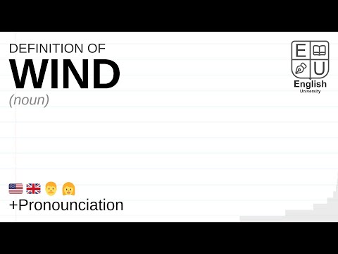 WIND meaning, definition & pronunciation | What is WIND? | How to say WIND