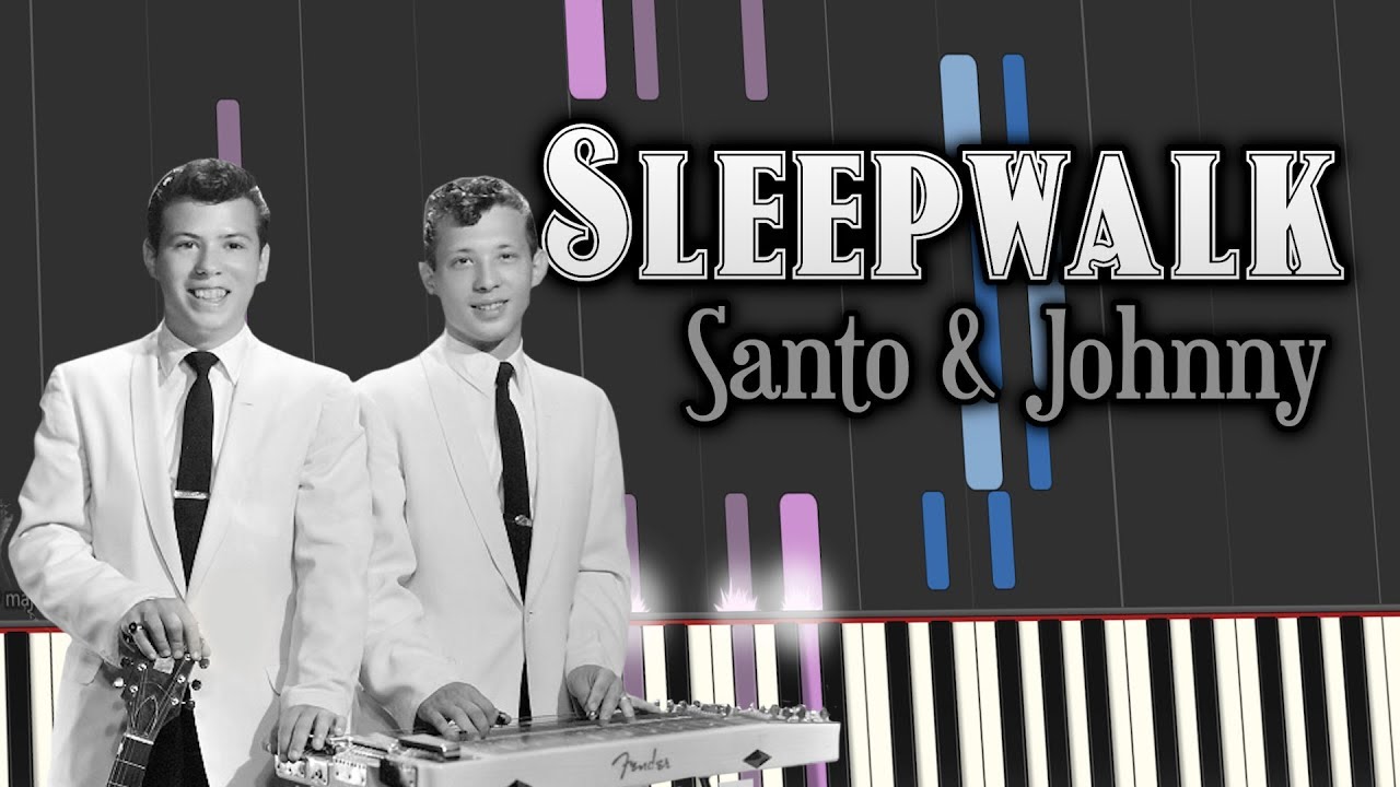 Santo & Johnny - SLEEPWALK (Piano Tutorial)