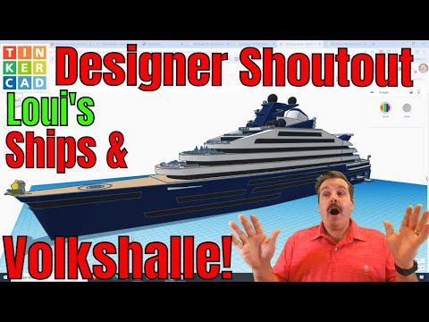 Loui's Amazing Tinkercad Ships & Volkshalle models | Designer Showcase