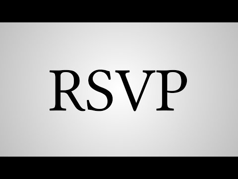 What Does "RSVP" Stand For?