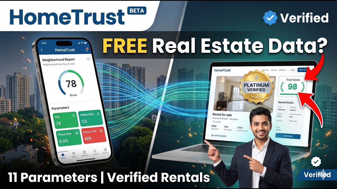 HomeTrust – Full Stack Real Estate Intelligence Platform (Neighborhood Reports + Verified Rentals)