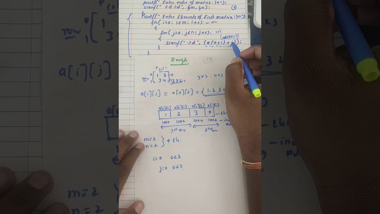 add two matrix using pointer and array