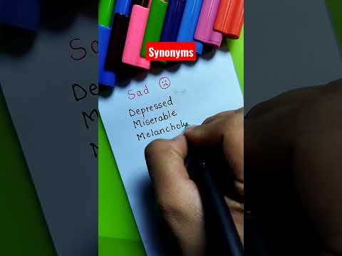 Synonyms of sad | #synonyms #synonymswords #similarwords