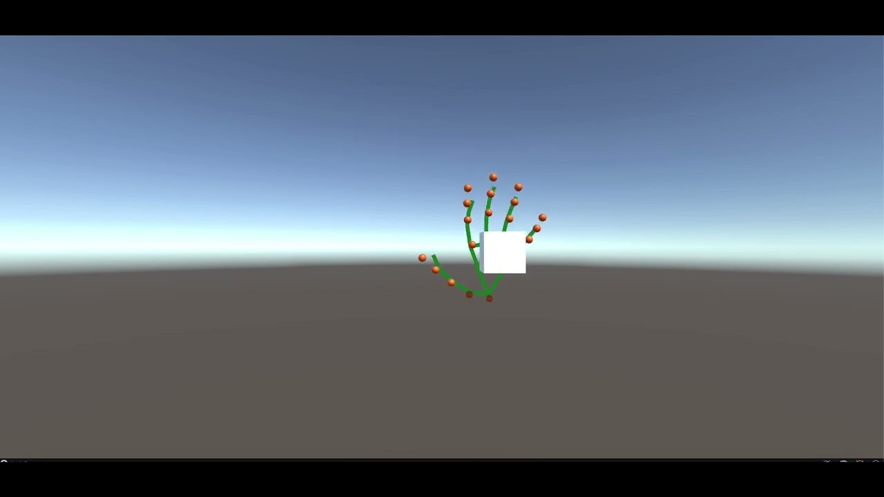 Unity + Python realtime hand tracking and grabbing objects
