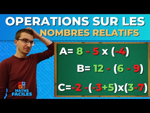 OPERATIONS AVEC DES NOMBRES RELATIFS