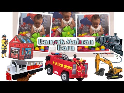 Mainan anak laki laki, mainan anak mobil mobilan, mainan kereta api UNBOXING BANYAK MAINAN