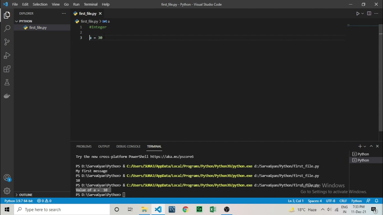 Python Intro, variable, DataTypes | by Suraj Kumar