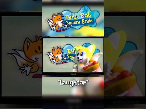 TailsBob SquareBrain🦊 #sonic #shorts #sonicmovie #fyp #brainrot #edit #spongebob