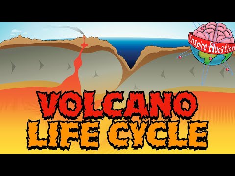 What is the life cycle of a volcano?