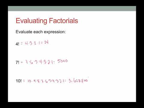 Introduction to factorials