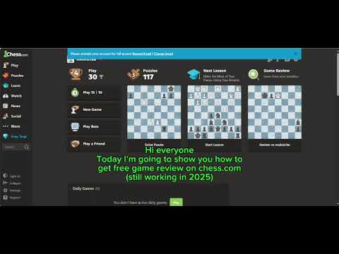 FREE UNLIMITED chess game review | Chess Tips #1