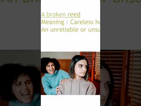 Learn Idiom along with synonyms | A Broken Reed #englishlearners #shortsvideo #shorts #fluentenglish