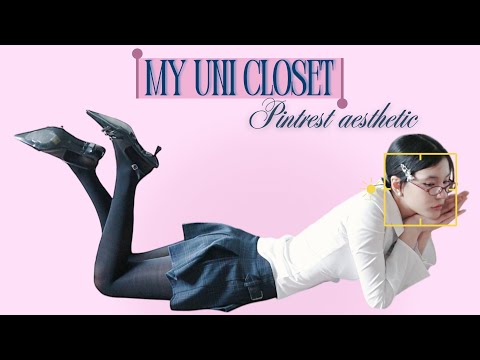 uni vlog: what I WEAR in a WEEK to university (Pinterest aesthetic/ school outfit inspo & ideas)