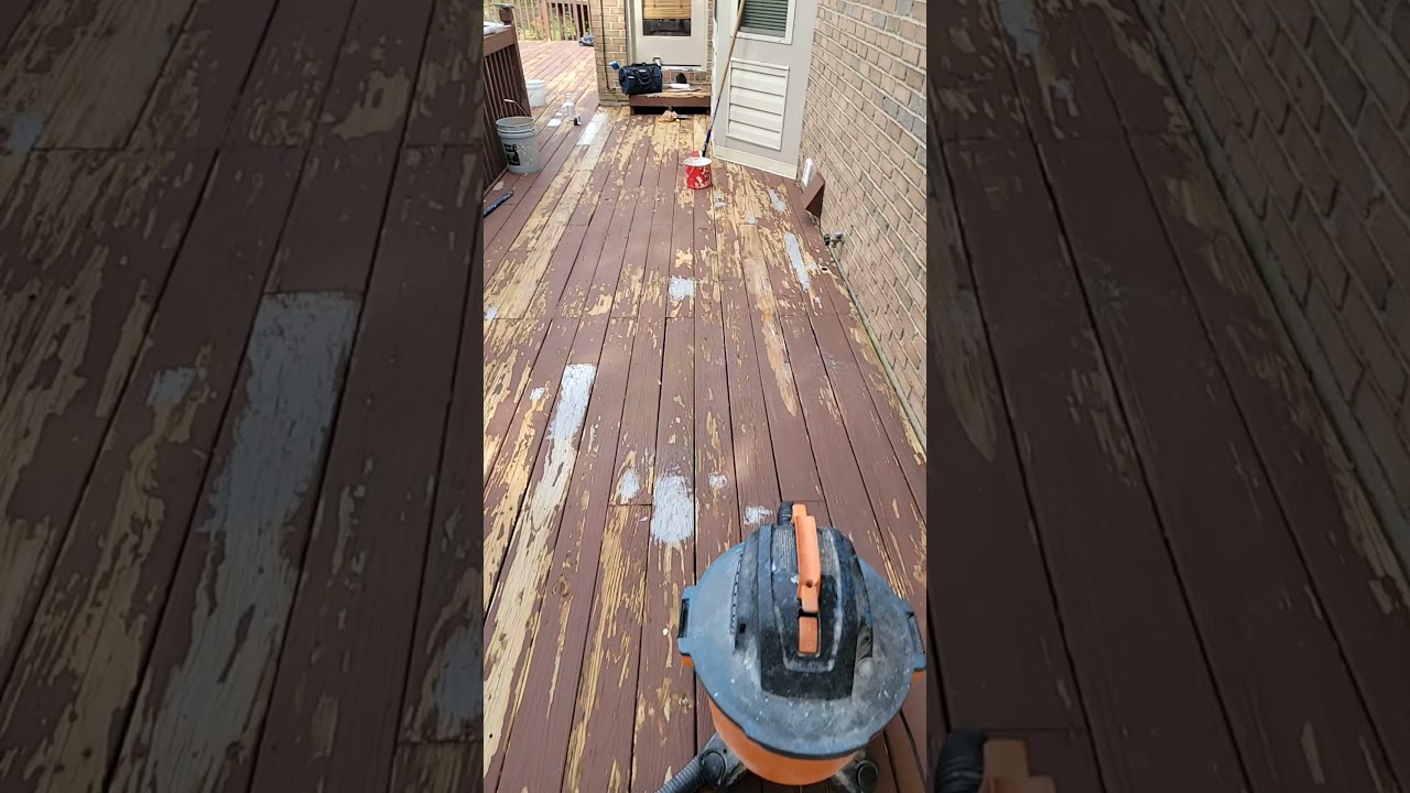 A BAD CASE OF PEELING BEHR DECKOVER