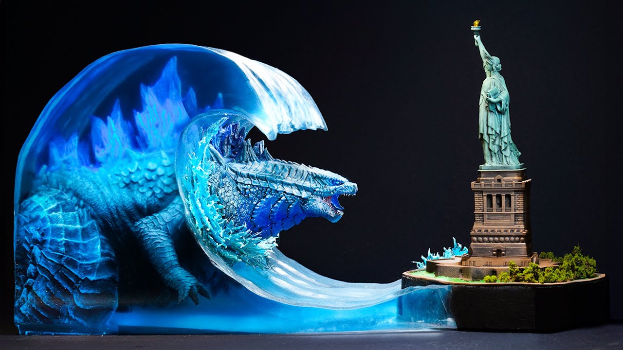 GODZILLA vs. STATUE OF LIBERTY (Diorama build)