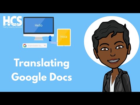 Translating Google Docs Tutorial