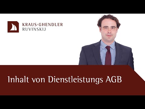 Das ist der typische Inhalt von Dienstleistungs-AGB - Erklärt vom Anwalt