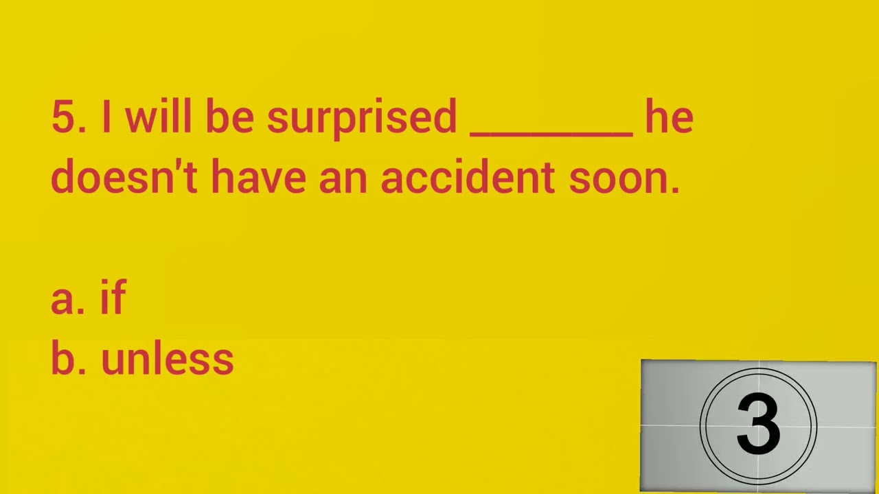 If and Unless Exercise || English Grammar