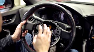 OLM OEM Fit Black Carbon Fiber/Leather Steering Wheel - 2013-2016 Scion ...