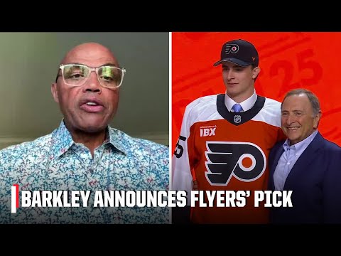 Charles Barkley announces Philadelphia Flyers first round pick in 2025 NHL Draft | ESPN NHL