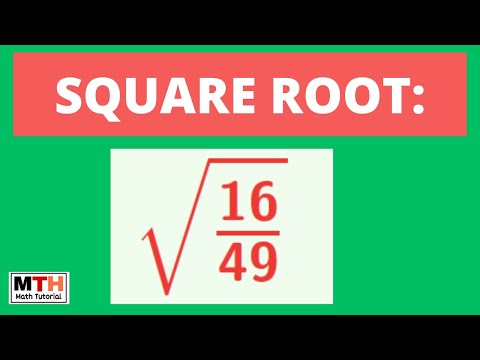 Square root of 16/49