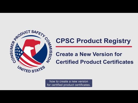 Product Management - Create a New Version for Certified Product Certificates