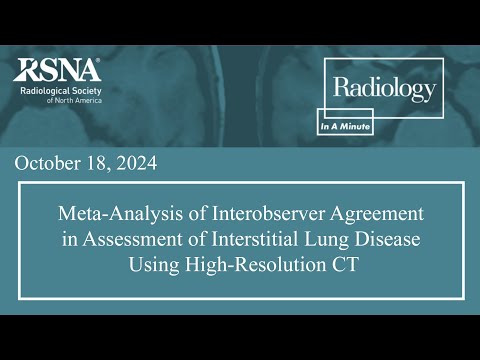 Meta-Analysis of Interobserver Agreement in Assessment of ILD at HRCT
