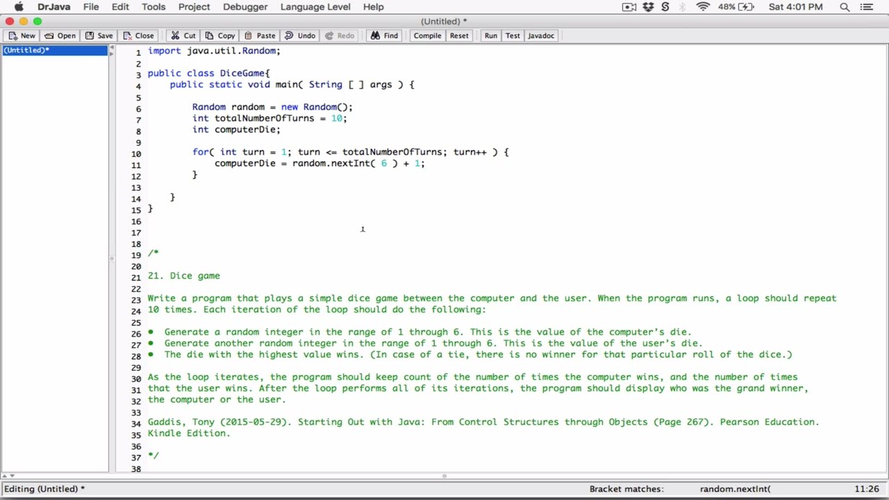 4.21. Dice game - Java - ❤️ SOLUTIONS MOVED TO DISCORD ❤️