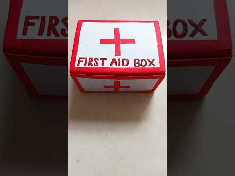 How to Make First Aid Box for School Project #shorts First Aid Box/ First Aid Kit/ #shortvideo