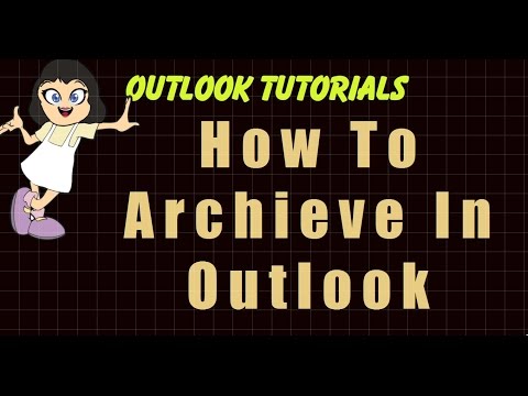 How To Archive in Microsoft Outlook 2007