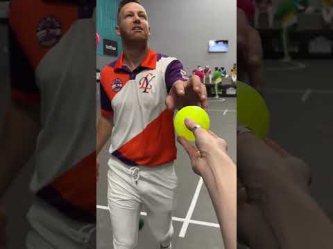 How fast can a pro cricketer throw a Blitzball?