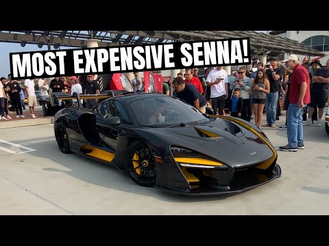 MOST EXPENSIVE MCLAREN SENNA! FULLY EXPOSED CARBON FIBER! | South OC Cars and Coffee