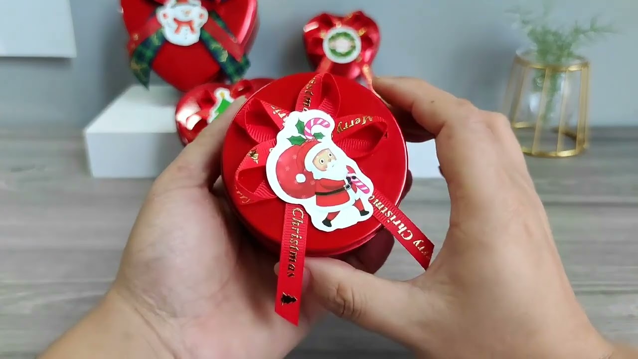 Luxury Heart Shape Valentine Tin Box Chocolate Tinplate Container Gold Gift Packaging Box