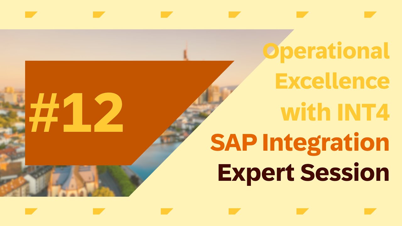 SAP BTP Integration - Operational Excellence with INT4