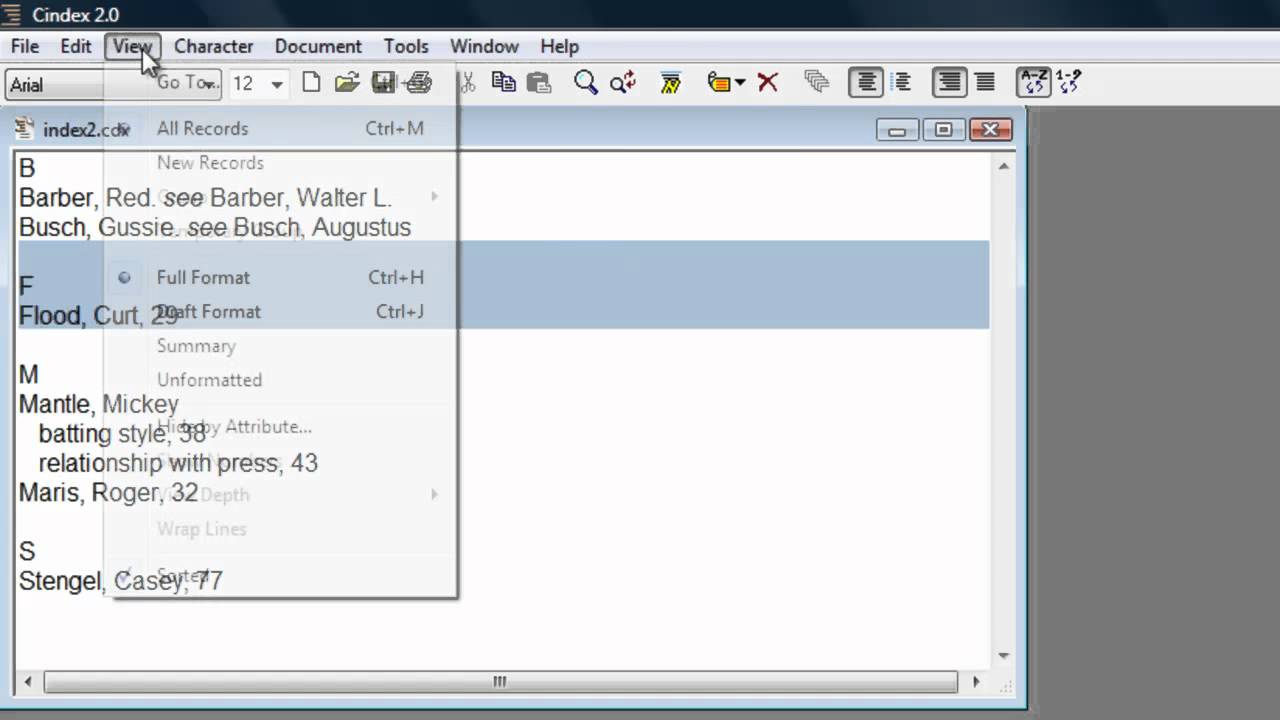 CINDEX Tutorial 1 - Getting Started