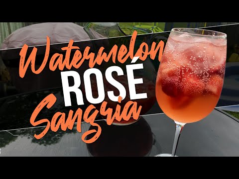 ROSE WINE SANGRIA RECIPE | Refreshing Summer Drinks | Sangria Recipe