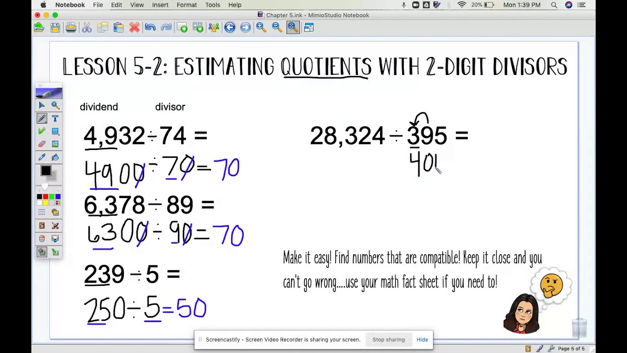 Lesson 5-2: Estimating Help