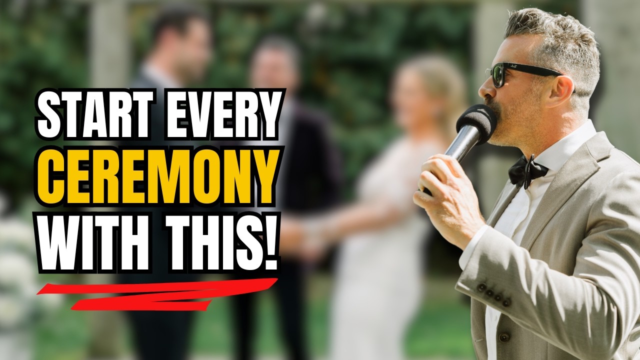 What I say before EVERY ceremony!