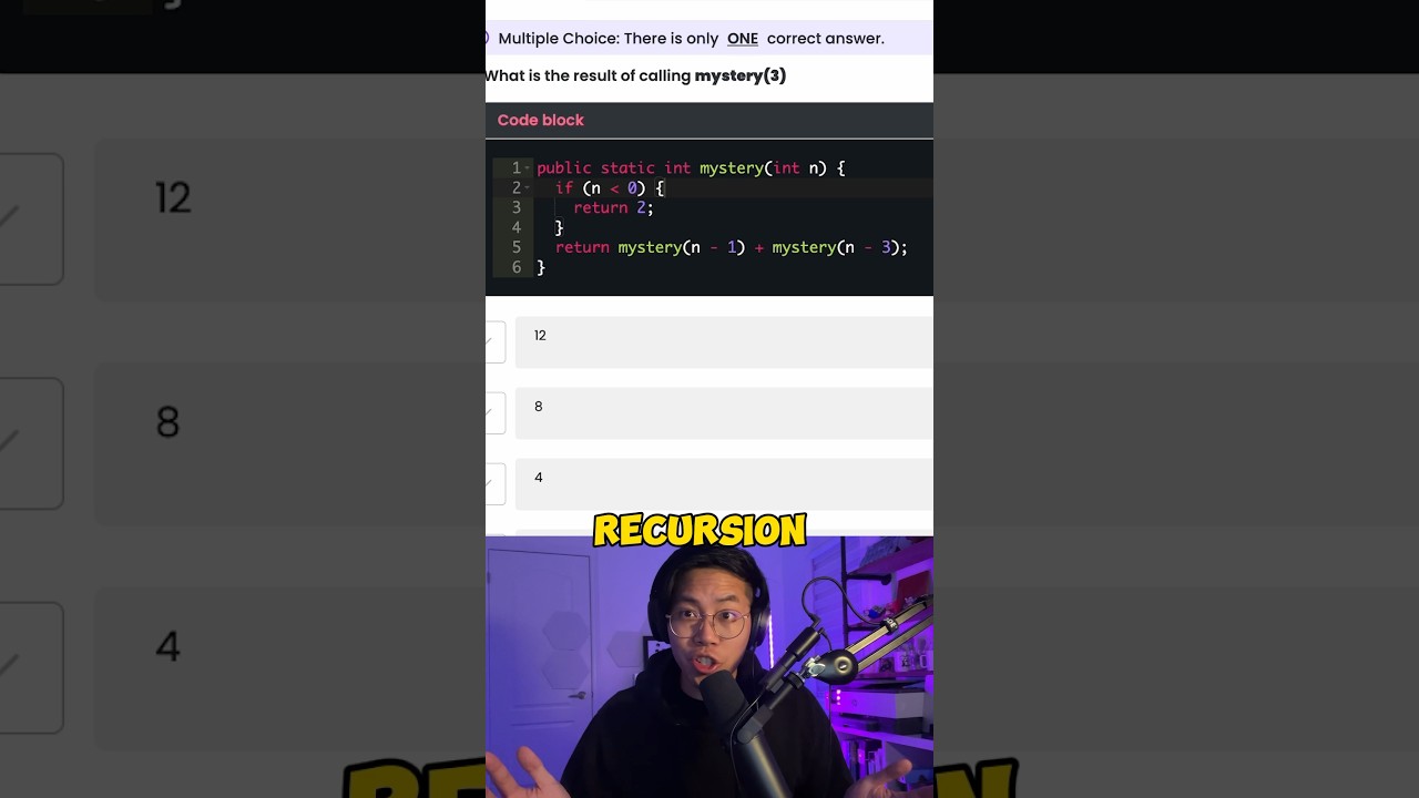 Are you struggling with recursion too? 👀 #computerscience #coding #stem #java #recursion