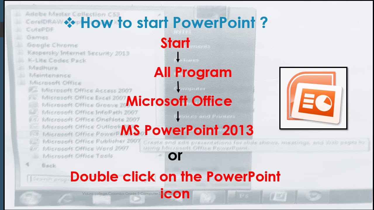 Grade 5   Computer Studies   MS PowerPoint Part 1