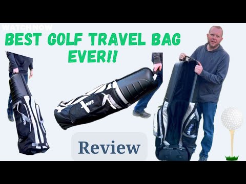 Best golf travel bag- hard sided and soft sided hybrid by Janus. Amazon review. Subscribe!