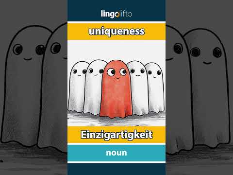 🇬🇧🇩🇪 uniqueness - Einzigartigkeit : learn English : Lernen wir Englisch : vocabulary builder